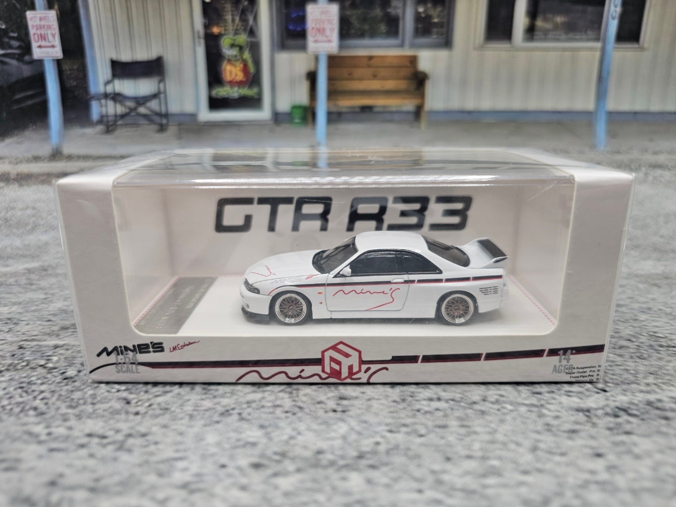 Focal Horizon Nissan Skyline GTR R33 Nismo 400R Diecast 1/64 White ...